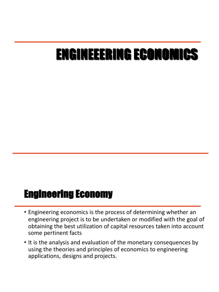 Engineering Economics Rev | PDF | Depreciation | Economics