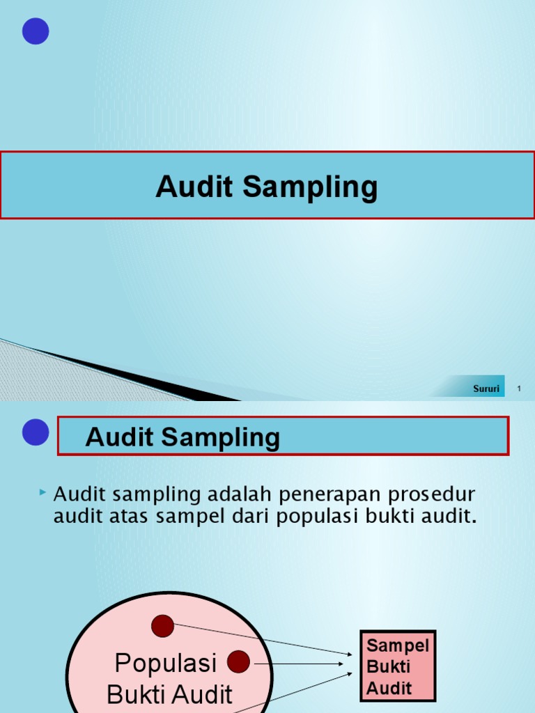 Bab 11 Audit Sampling | PDF