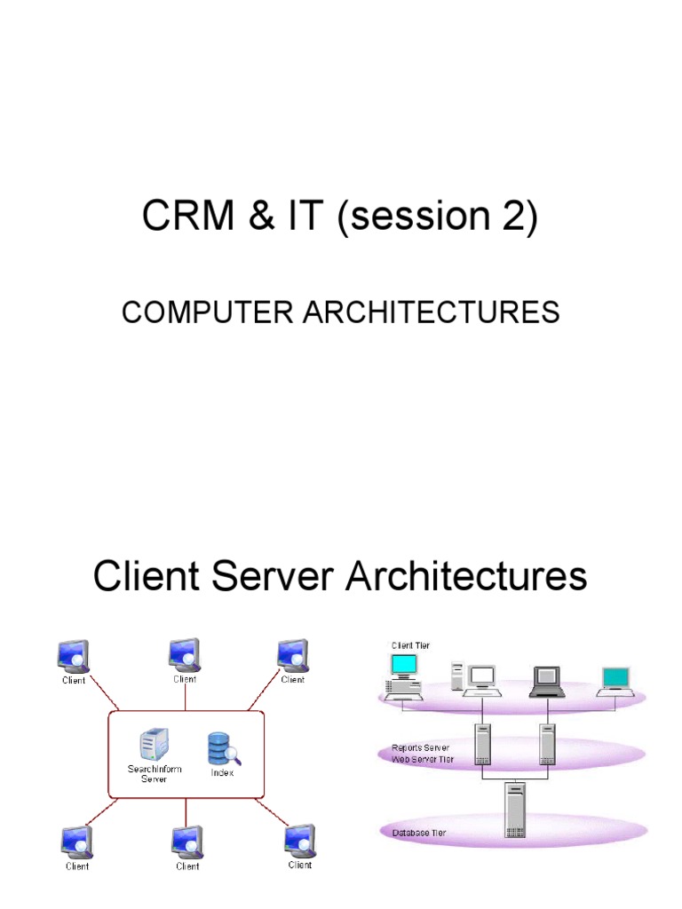 CRM & IT: Computer Architectures Overview | PDF