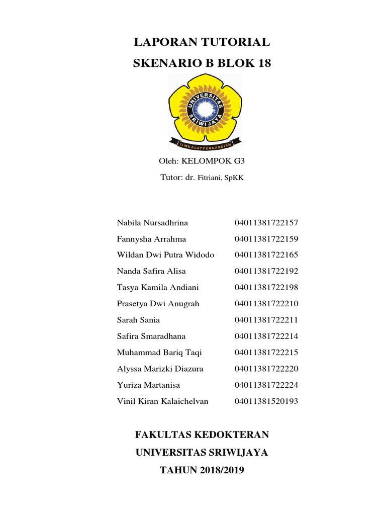 Tutorial Skenario B Blok 18 (Laporan) PDF | PDF