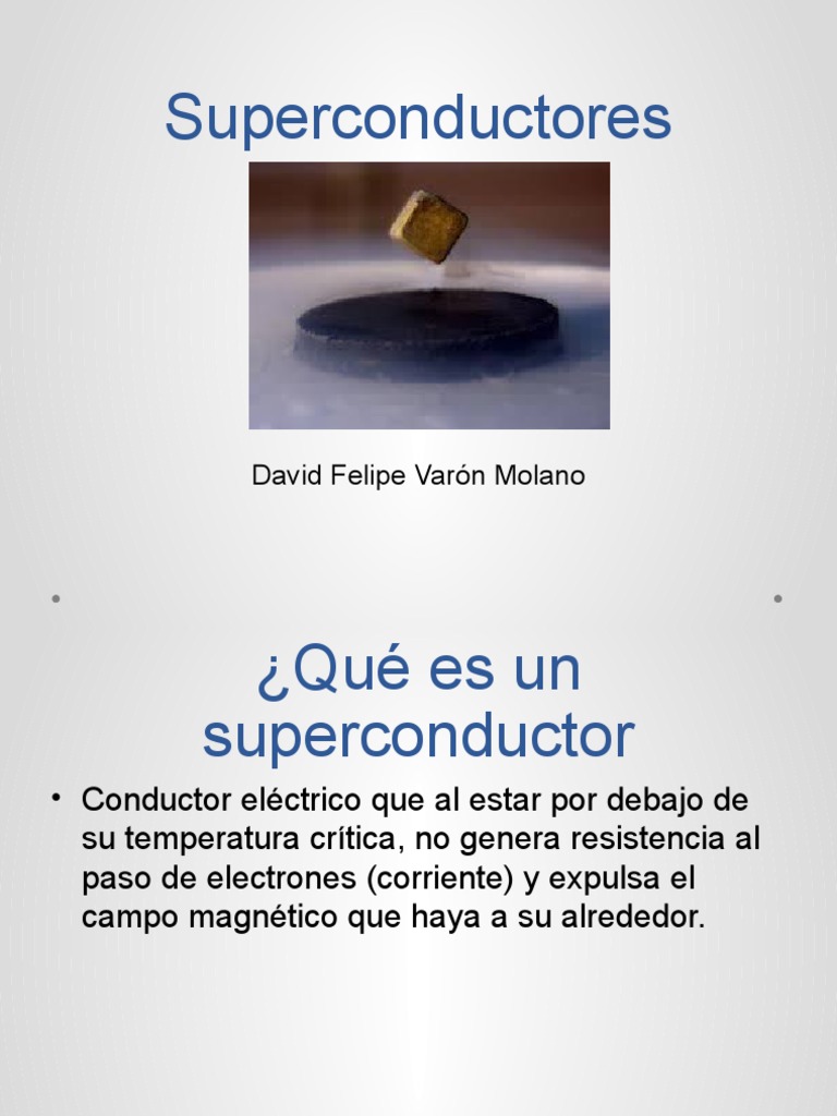 Superconductores | PDF | Superconductividad | Fases Cuánticas