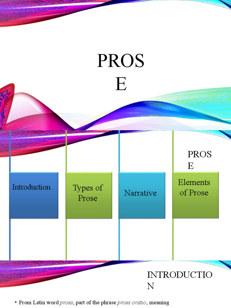 Structures and Elements of Prose | PDF | Prose | Narrative