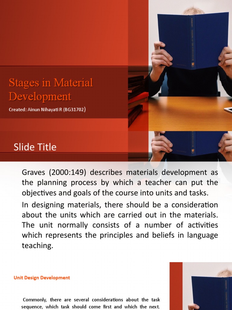 Stages Material Development | PDF | Learning | Teachers