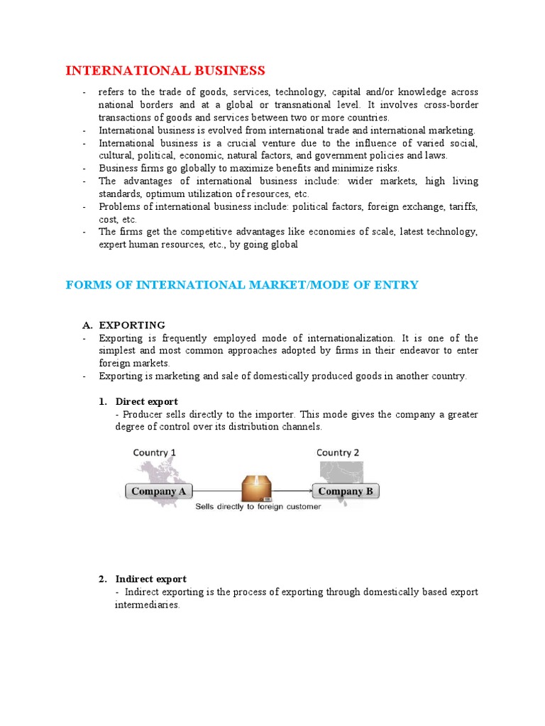 International Business Guide | PDF | International Business | Franchising