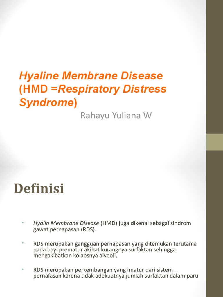 Hyaline Membrane Disease | PDF