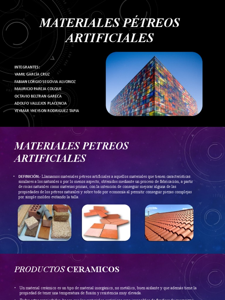 Materiales Pétreos Artificiales | PDF | Ingeniería Cerámica | Cerámica