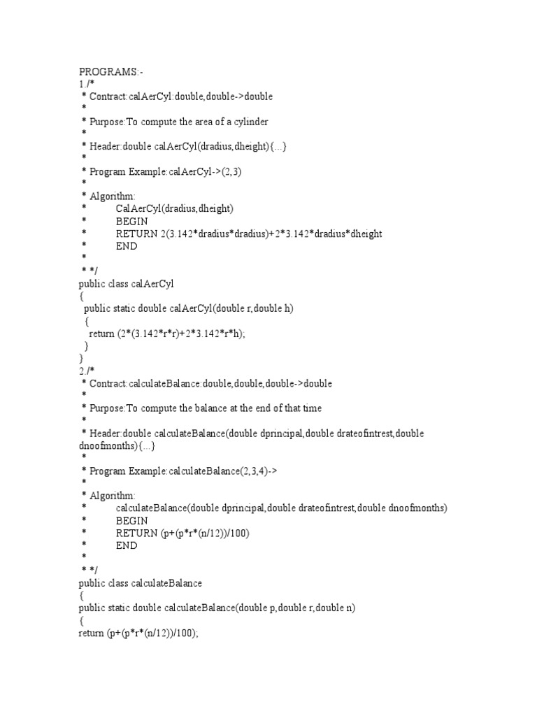 Java Programs | PDF | String (Computer Science) | Mathematical Logic Java Programs | PDF | String (Computer Science) | Mathematical Logic