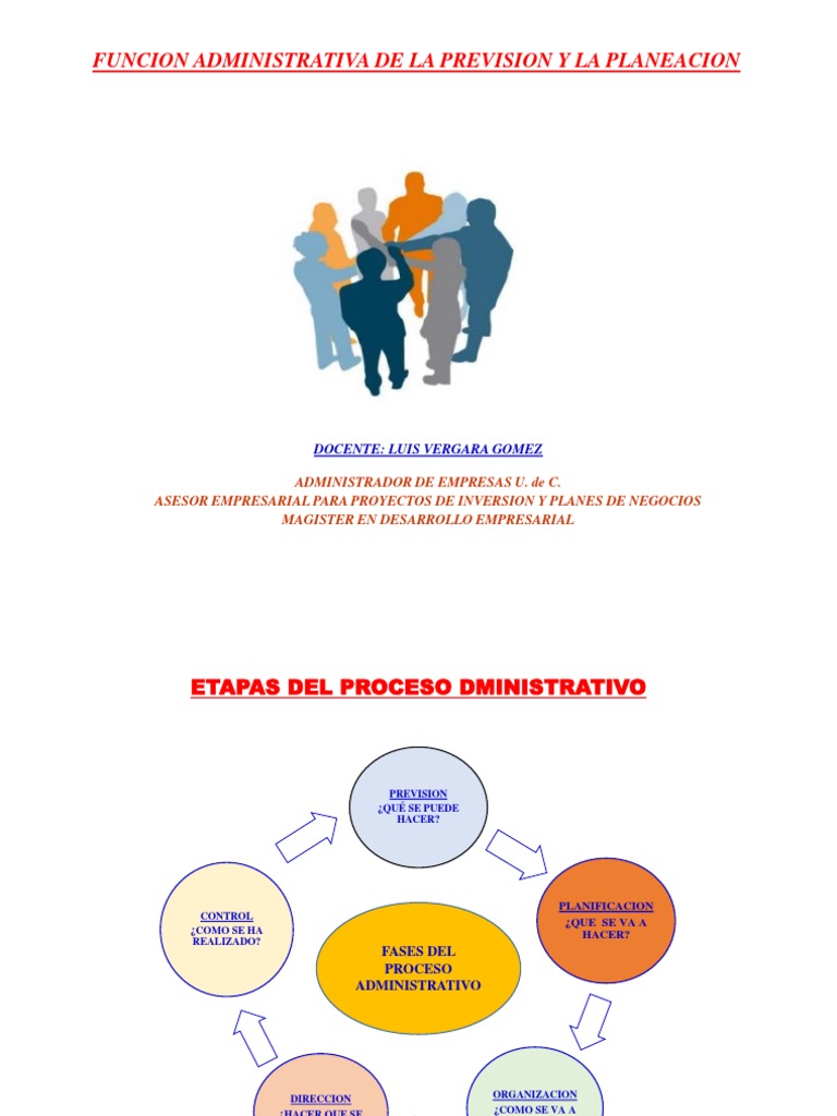 Previsión y Planeación Administrativa | PDF | Planificación | Toma de ...