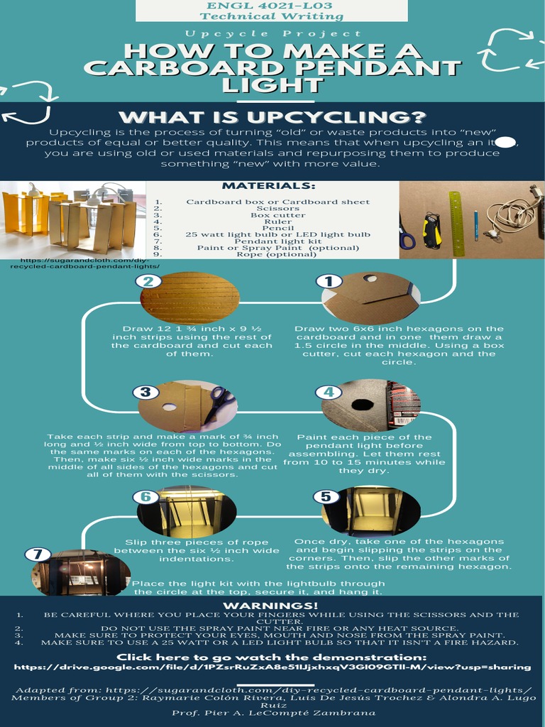 Infographic Upcycle Project | PDF | Equipment | Manufactured Goods
