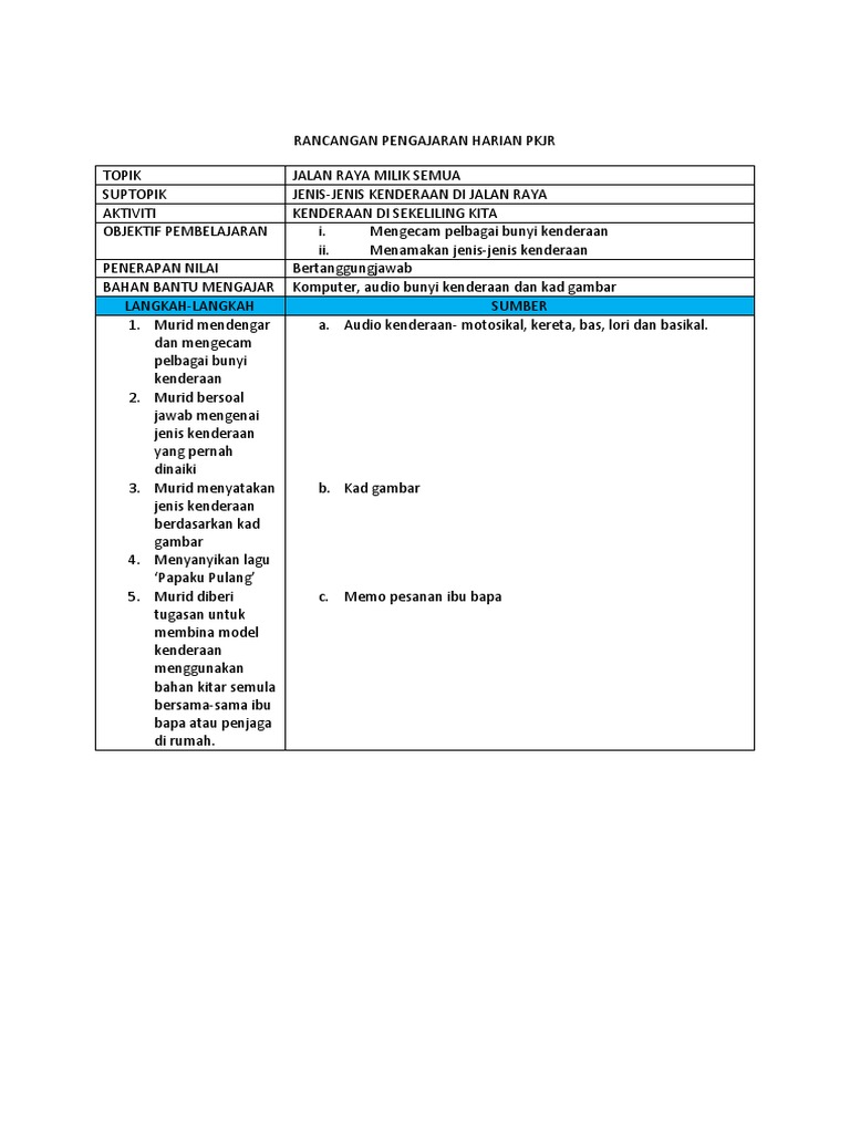 RPH PKJR | PDF | Game & Aktivitas | Seni