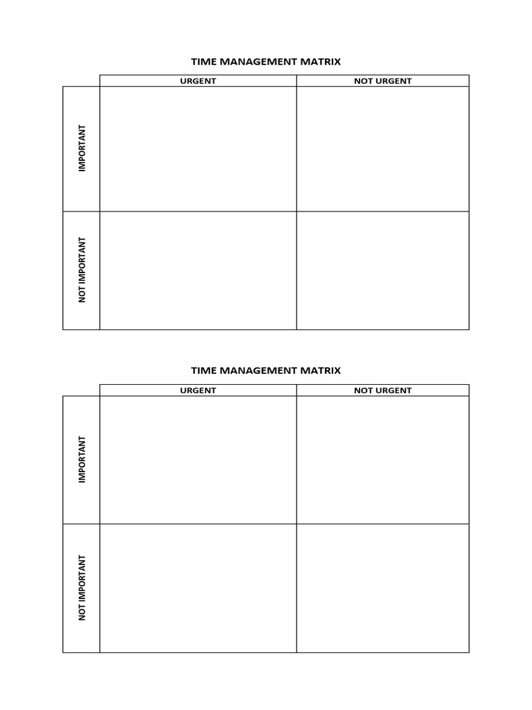 Time Management Matrix Guide | PDF