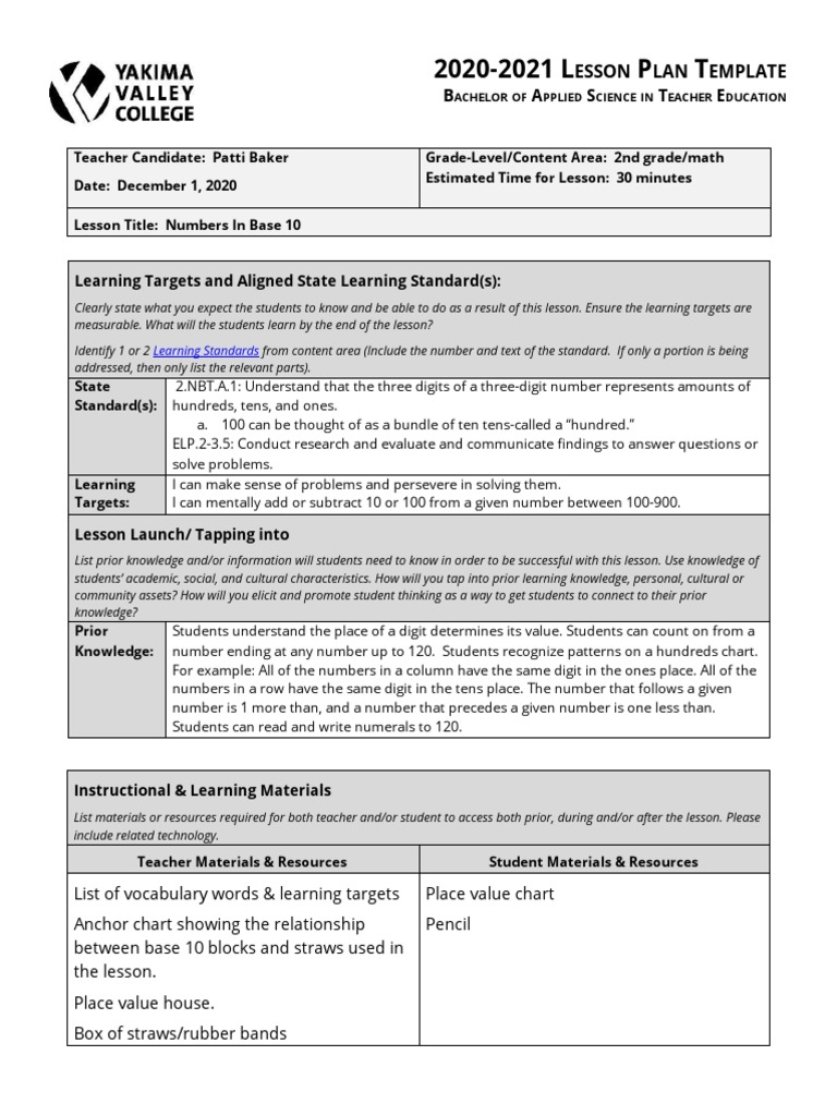 Dec 1, Final Observation-Math Lesson | Download Free PDF | Educational ...