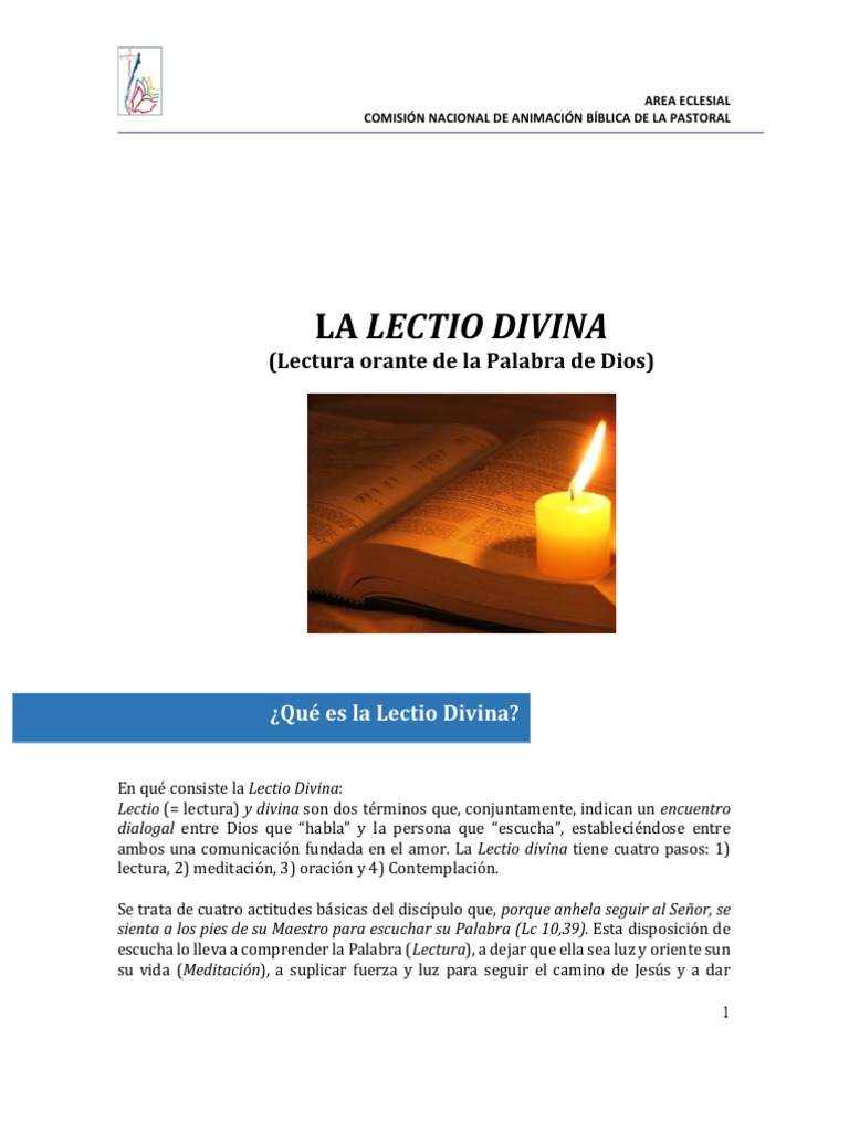 Guía Práctica de Lectio Divina | PDF