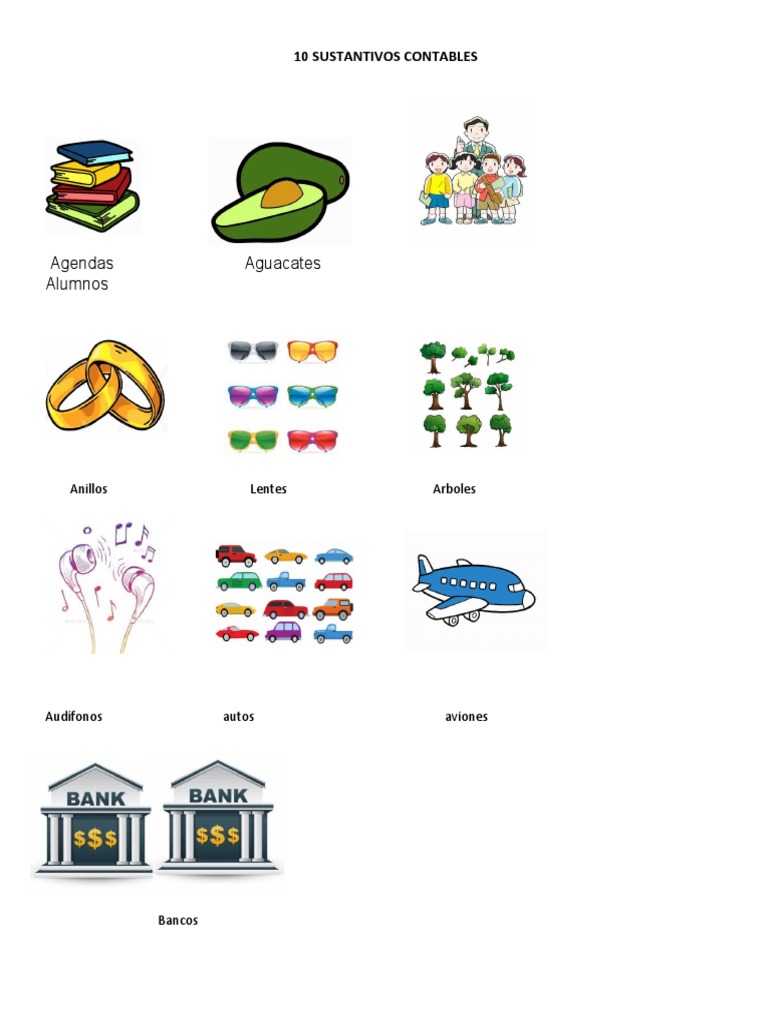 10 Sustantivos Contables | PDF | Organismos | Naturaleza