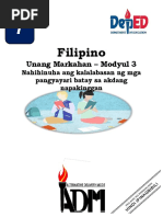 Template SARILING LINANGAN KIT SLK SA FILIPINO Updated | PDF