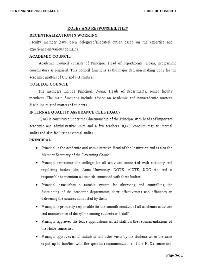 Code of Conduct PDF | PDF