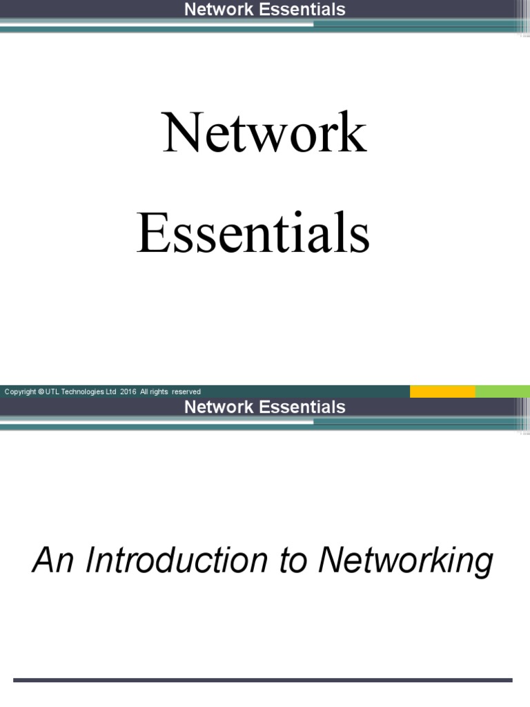 Network Essentials | PDF | Port (Computer Networking) | Internet Protocol Suite