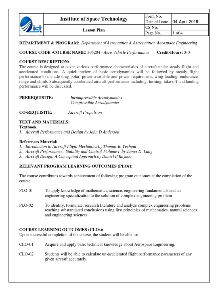 Lesson Plan 305204 - AVP FINAL 100920 | PDF | Aircraft | Aerospace ...