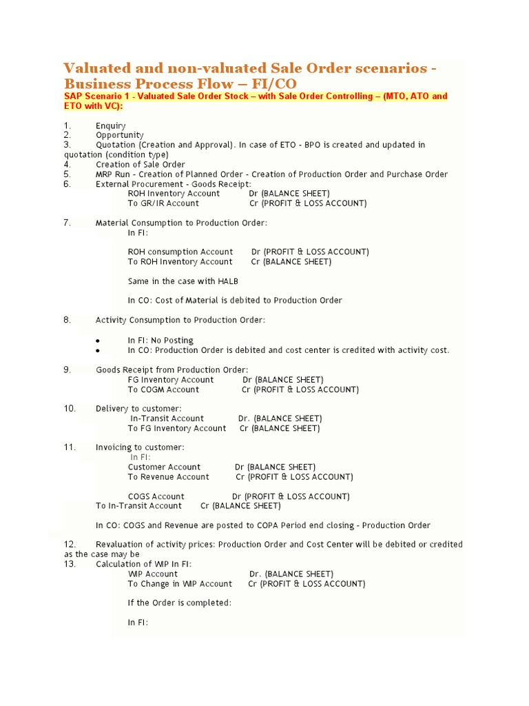 FI Entries For MTO Scenario | PDF | Debits And Credits | Financial ...