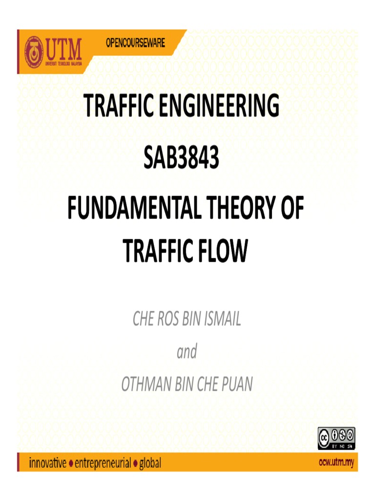 Fundamental Theory of Traffic Flow PDF | PDF | Traffic | Controlled ...