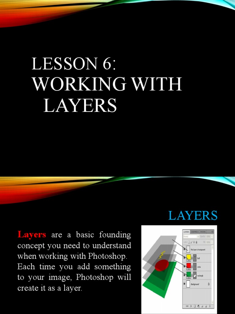 Working With Layers: Lesson 6 | PDF | Computer Vision | Communication ...