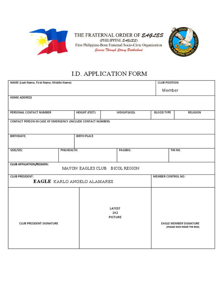 Blankmnec Tfoe Pe Id Application 4 | PDF