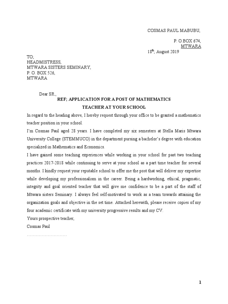 Cosmas Paul Mabubu | PDF | Teachers | Cognition