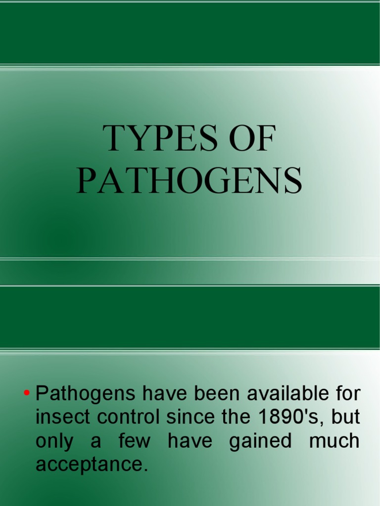 Types of Pathogens | PDF | Virus | Protozoa
