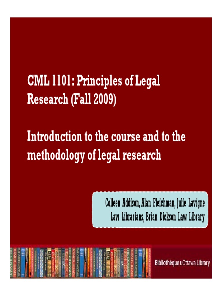 Legal Research Methodology Overview | PDF | Lawyer | Web Search Engine