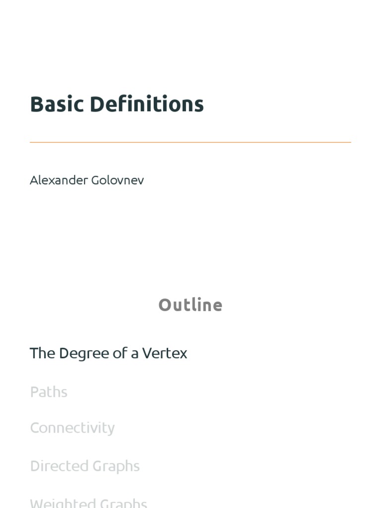Basic Definitions | Download Free PDF | Visual Cortex | Vertex (Graph Theory)