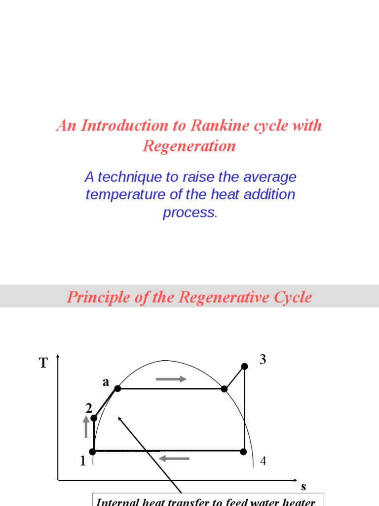 Regenerative Rankine Cycle Overview | PDF | Building Engineering ...