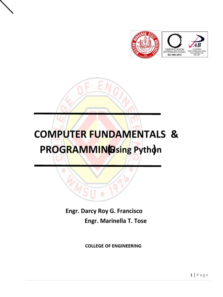 Computer Fundamentals & Programming: Using Python | PDF | Computer Data Storage | Computer Monitor