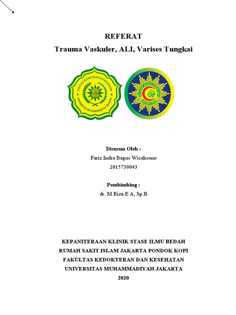 2015730043-Fariz Indra Bagus-Referat Trauma Vaskular Bedah | PDF