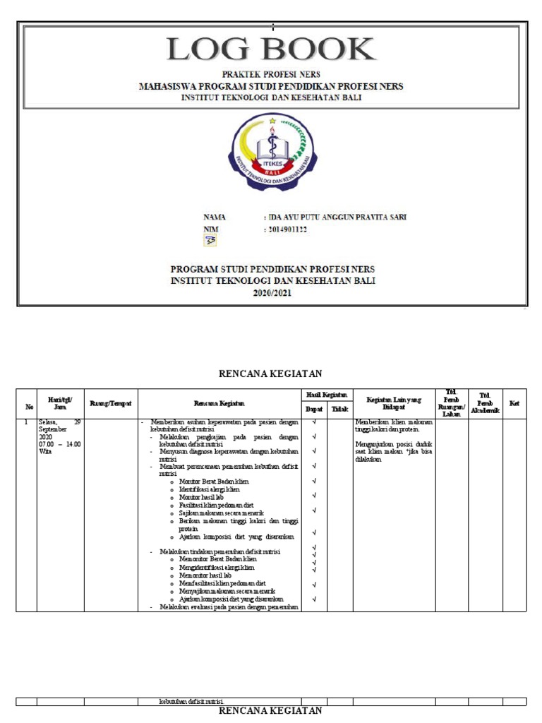 Logbook Harian | PDF