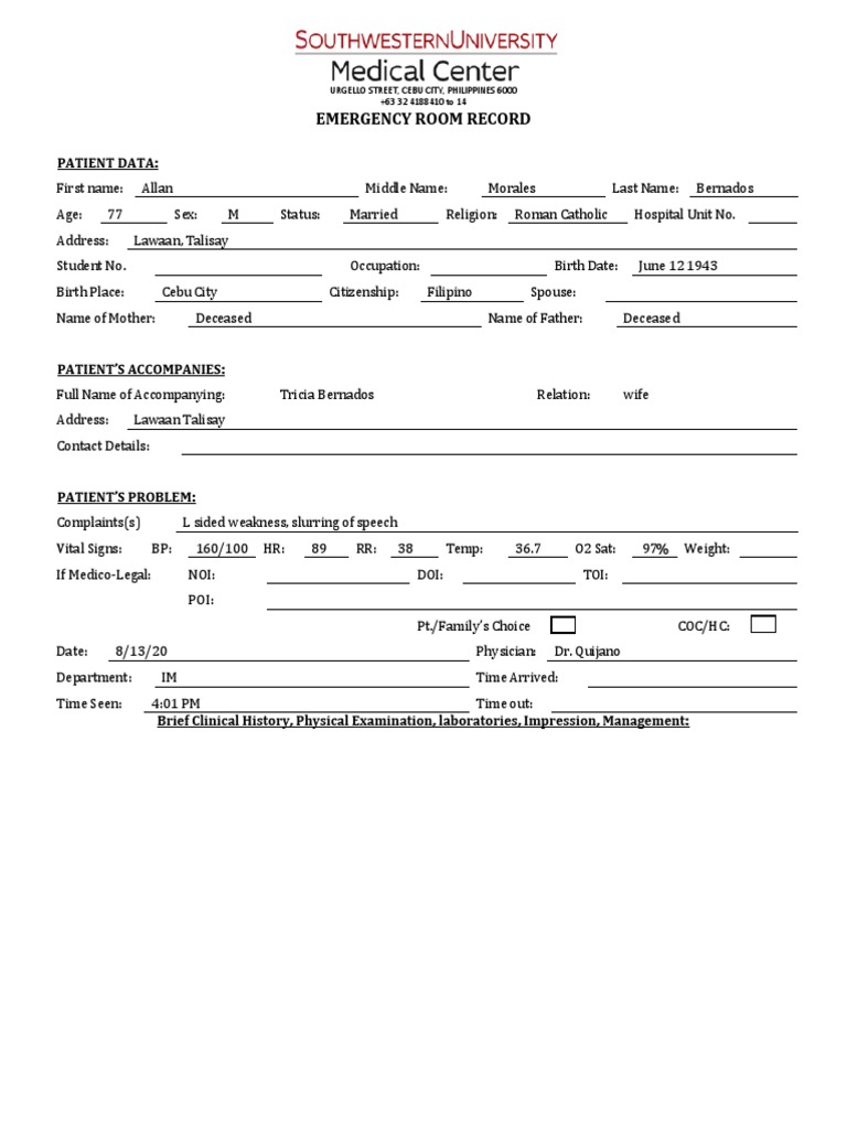 Case Study 3 CVD Bleed HCVD Type 2 DM CICD Stage 5 Sec To Hypertensive ...