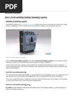 Understanding Icu, Ics, and Icw in Circuit Breakers | PDF