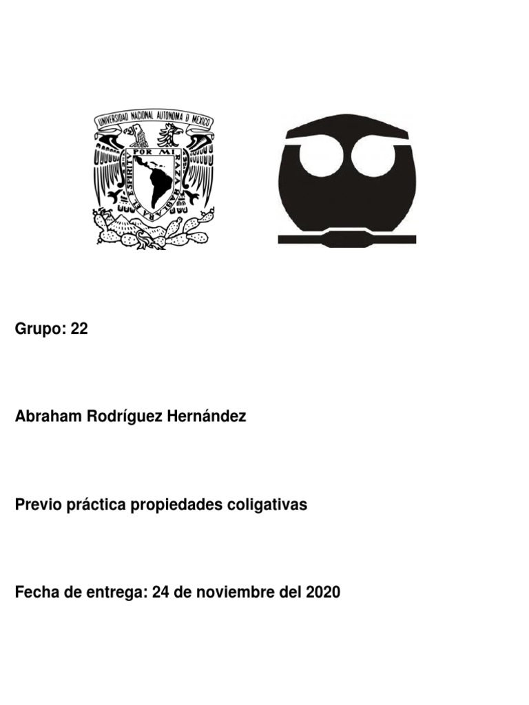 Cuestionario Previo Propiedades Coligativas P6 ARH PDF | PDF | Solubilidad | Concentración