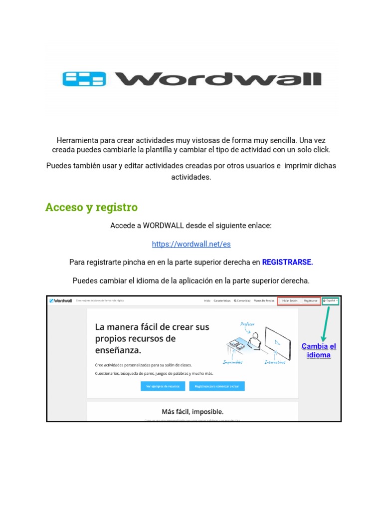 Tutorial Wordwall | PDF | ciberespacio | Informática