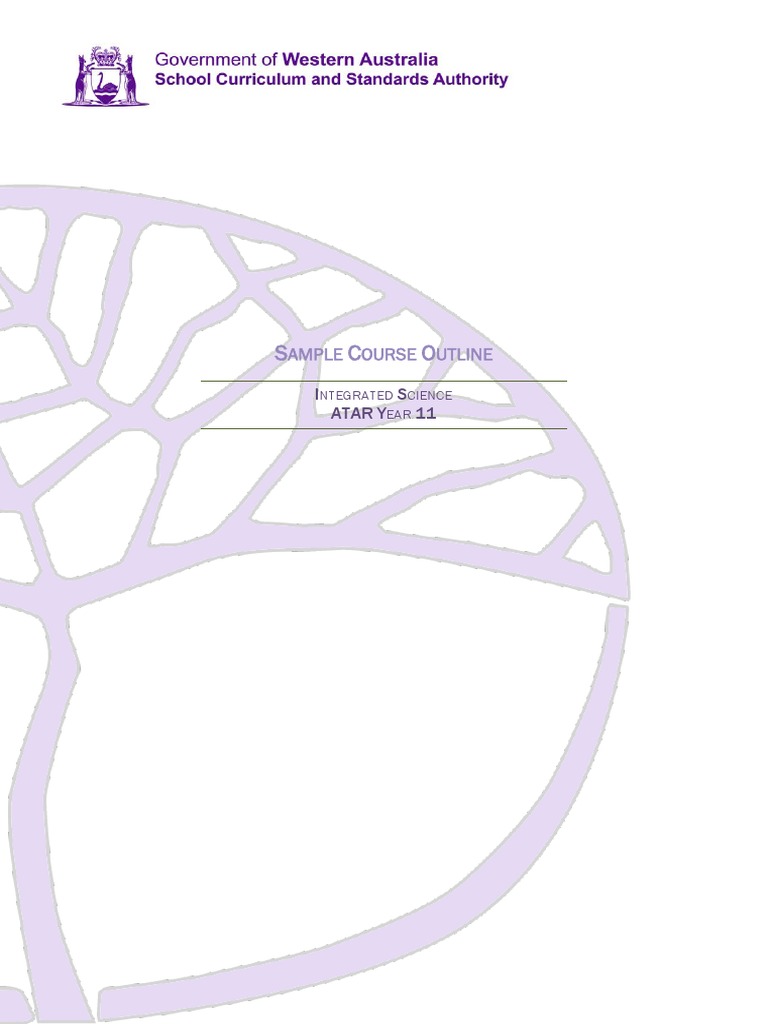 Integrated Science ATAR Y11 Sample Course Outline WACE 201516 - PDF ...