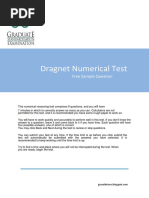 PWC Numerical Ability Test 1 Sample Test: Question Booklet | PDF | Business
