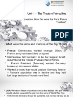 Aims of The Big Three | PDF | World War I | Treaty Of Versailles