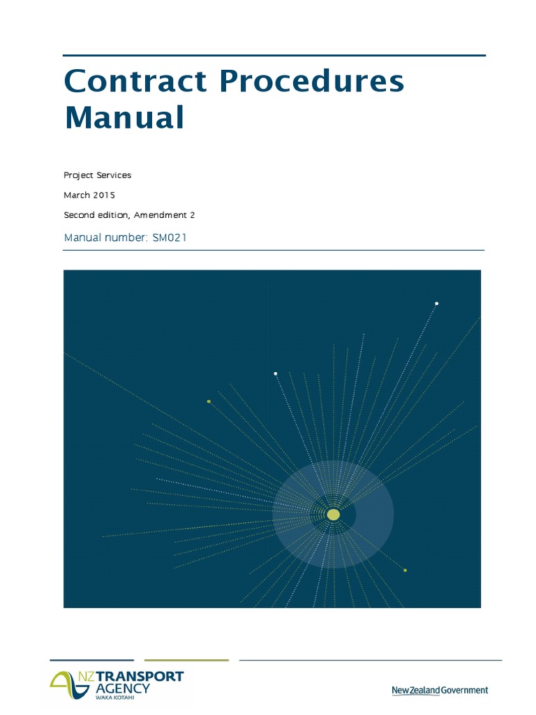 Contract Procedures Manual 219 | PDF