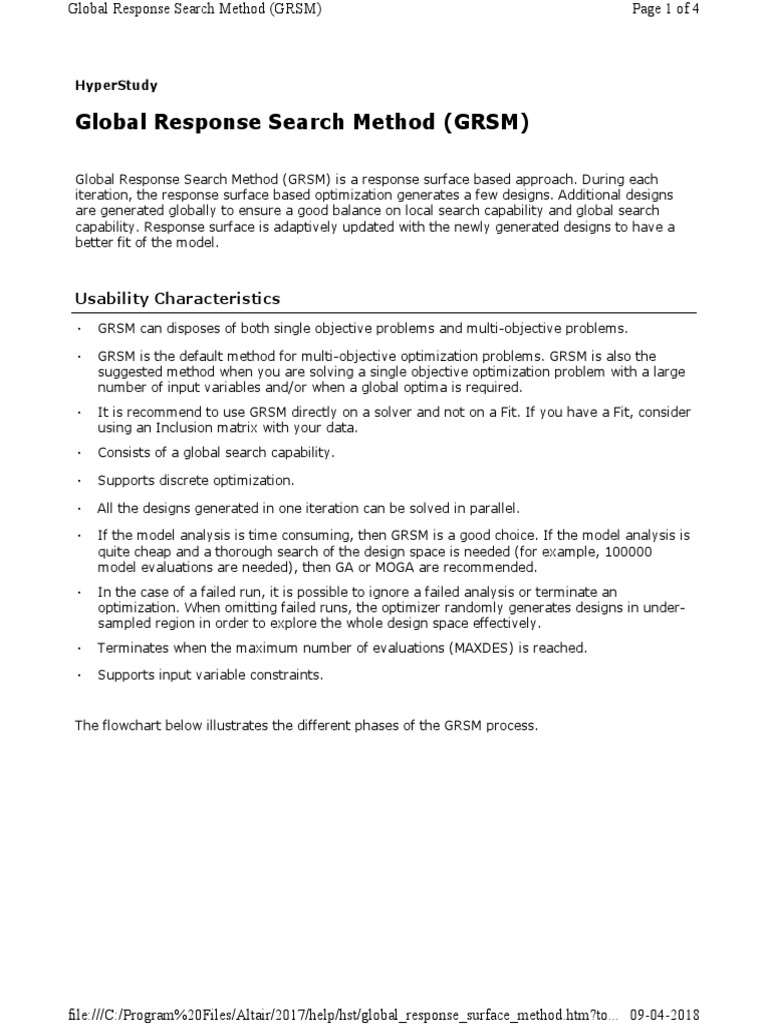 Global Response Search Method (GRSM) | Download Free PDF | Mathematical ...