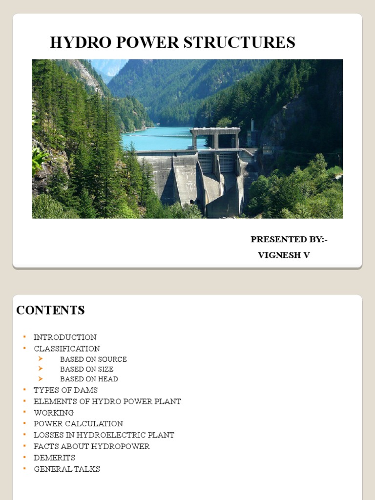 Hydro Power Structures | PDF | Hydroelectricity | Turbine