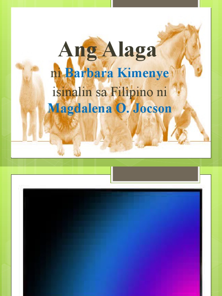 Aralin 3.5 Ang Alaga | PDF