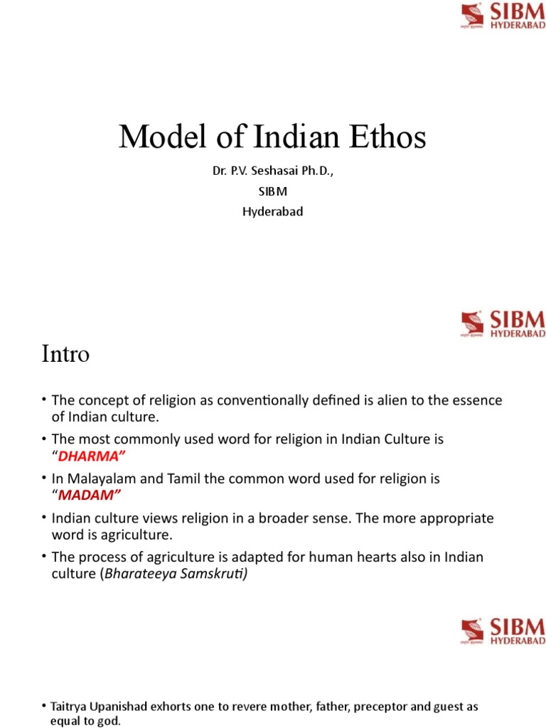 Model of Indian Ethos | PDF | Yoga Sutras Of Patanjali | Yoga