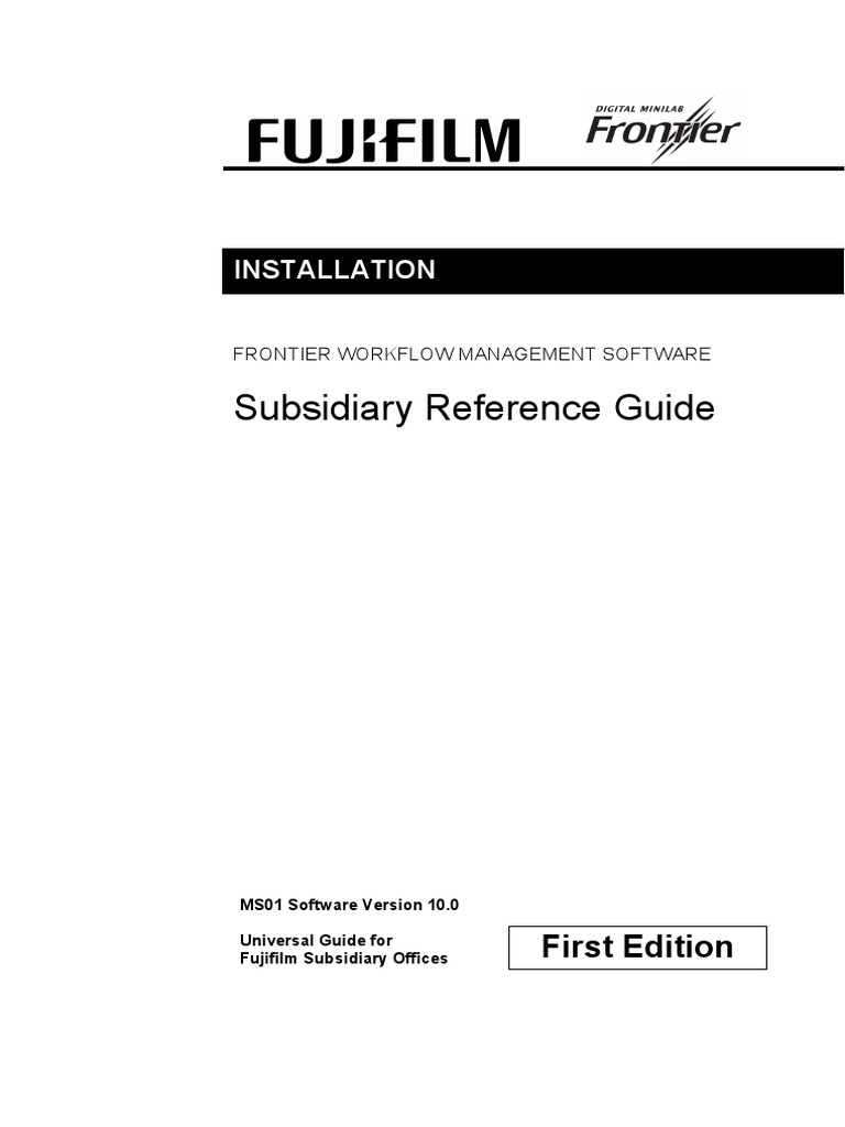 Subsidiary Reference Guide: Installation | Download Free PDF | License | Printer (Computing)