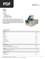 CDRE-400: Technical Parameters | PDF | Duct (Flow) | Capacitor