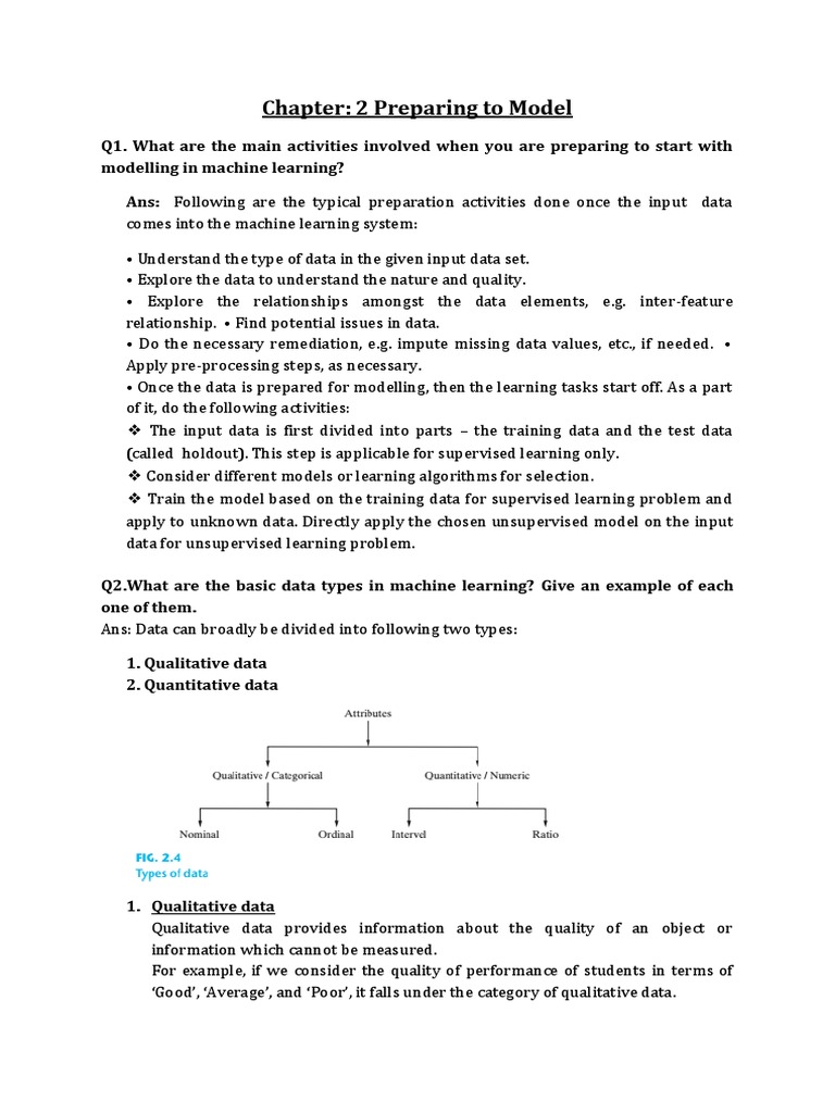 Machine Learning Data Preparation Guide | PDF | Level Of Measurement ...
