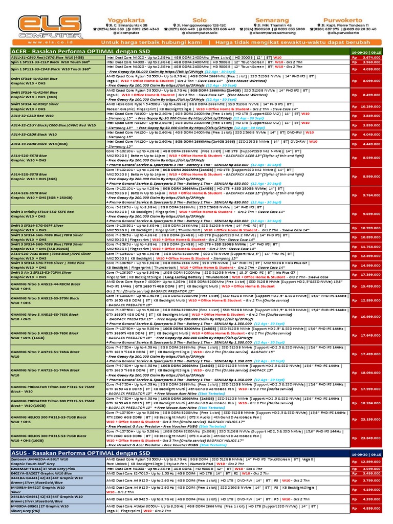 ELS 16 September 2020 Rev 1.0 | PDF | Advanced Micro Devices | Computer Related Introductions